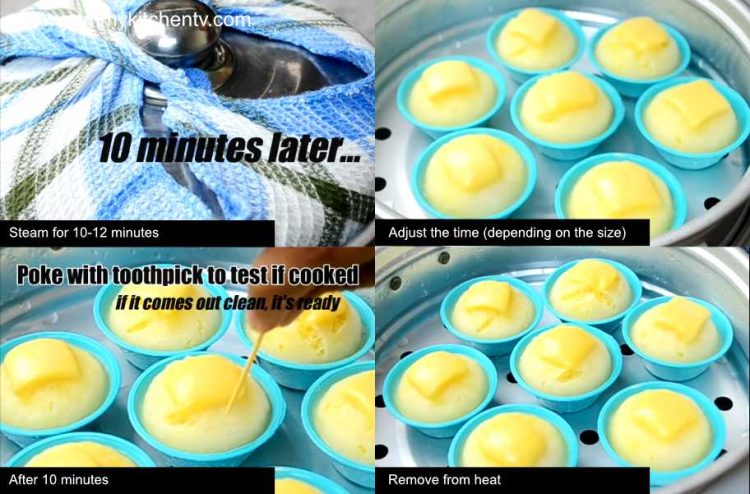 Puto Cheese (Filipino Steamed Cake) - Cheesy Fluffy Goodness - Yummy ...