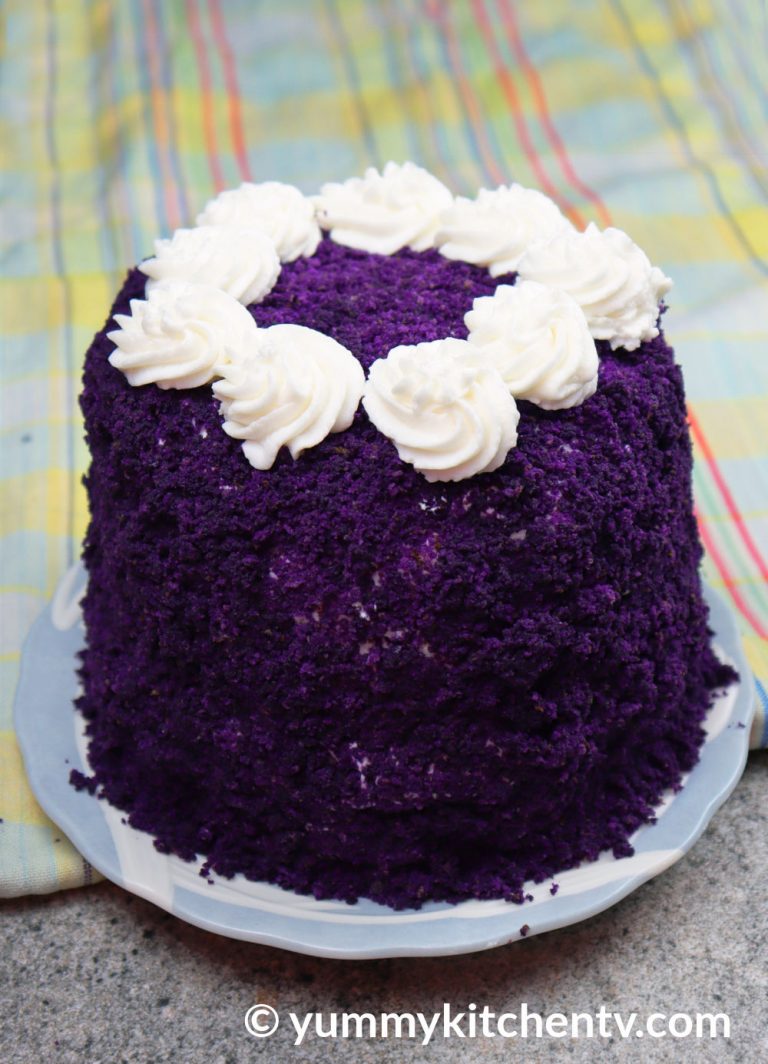 Ube Cake ala Red Ribbon - Yummy Kitchen