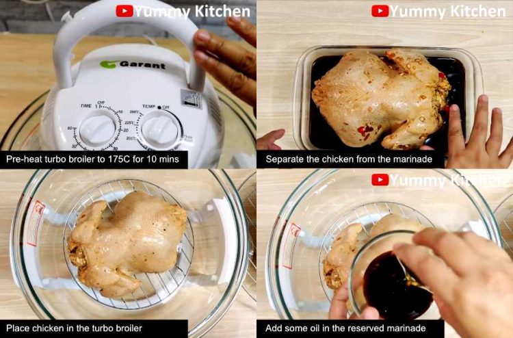 Turbo Chicken Roasted (Chicken in Turbo Broiler) - Yummy Kitchen