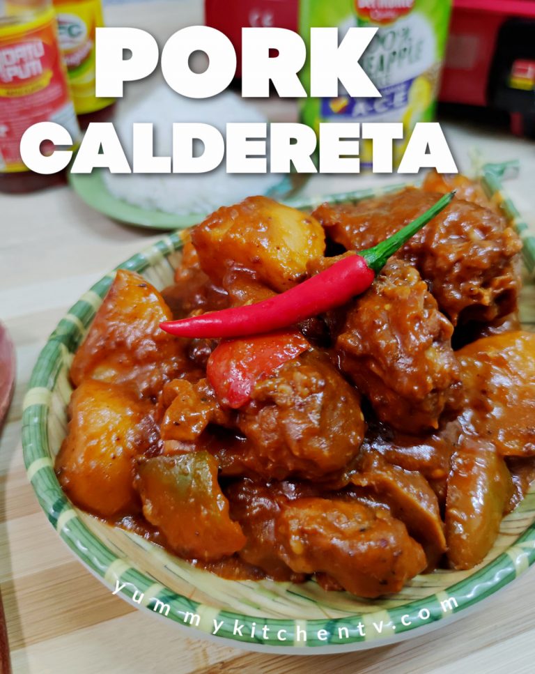 Pork Caldereta - A Spicy Savory Comforting Dish - Yummy Kitchen