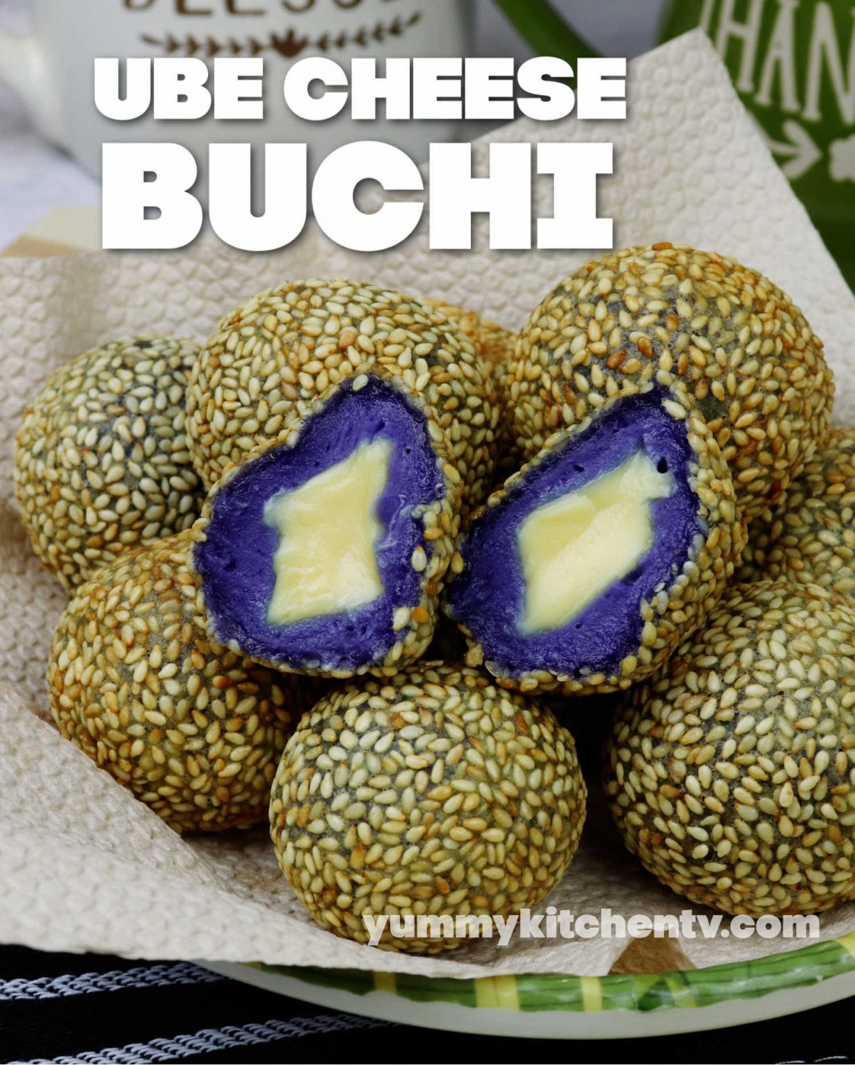 Ube Cheese Buchi - Yummy Kitchen