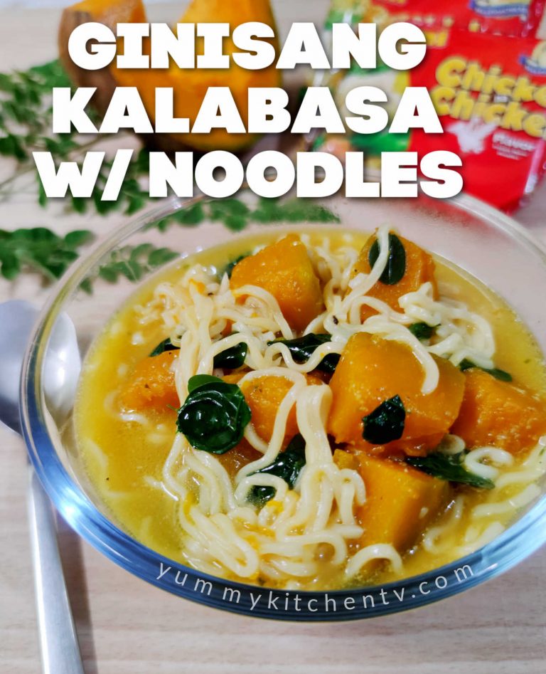 Ginisang Kalabasa with Noodles - Yummy Kitchen