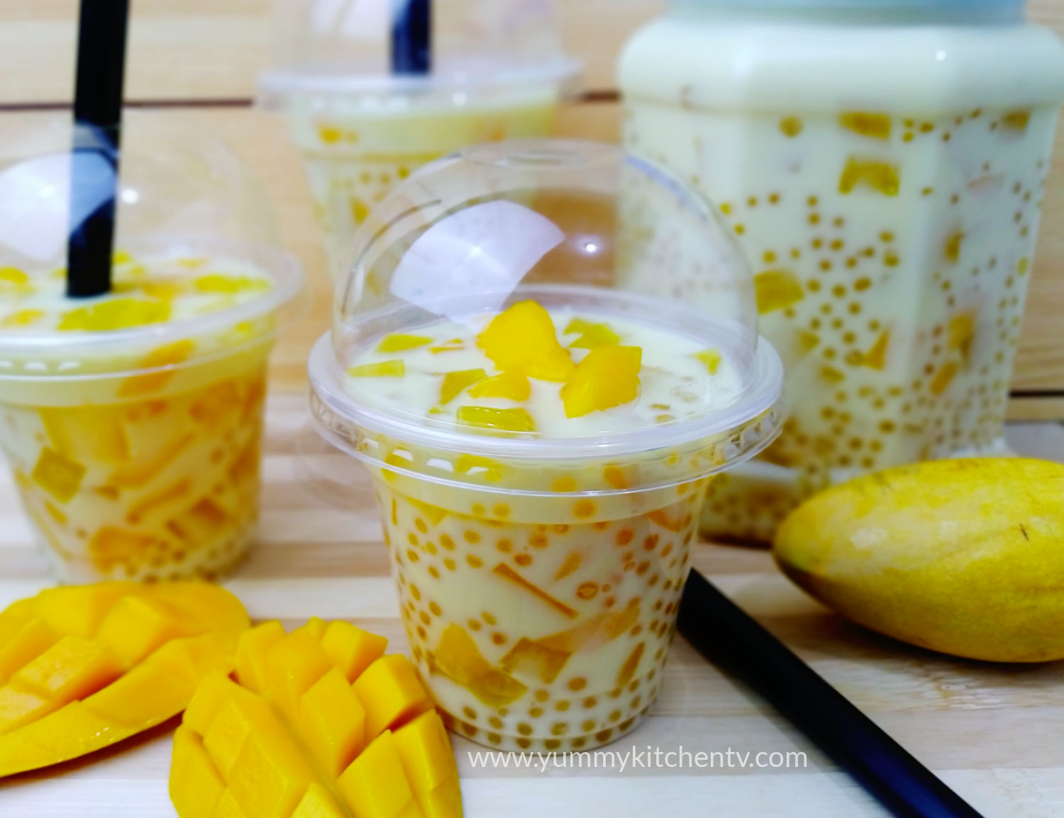 Mango Jelly Drink - Yummy Kitchen