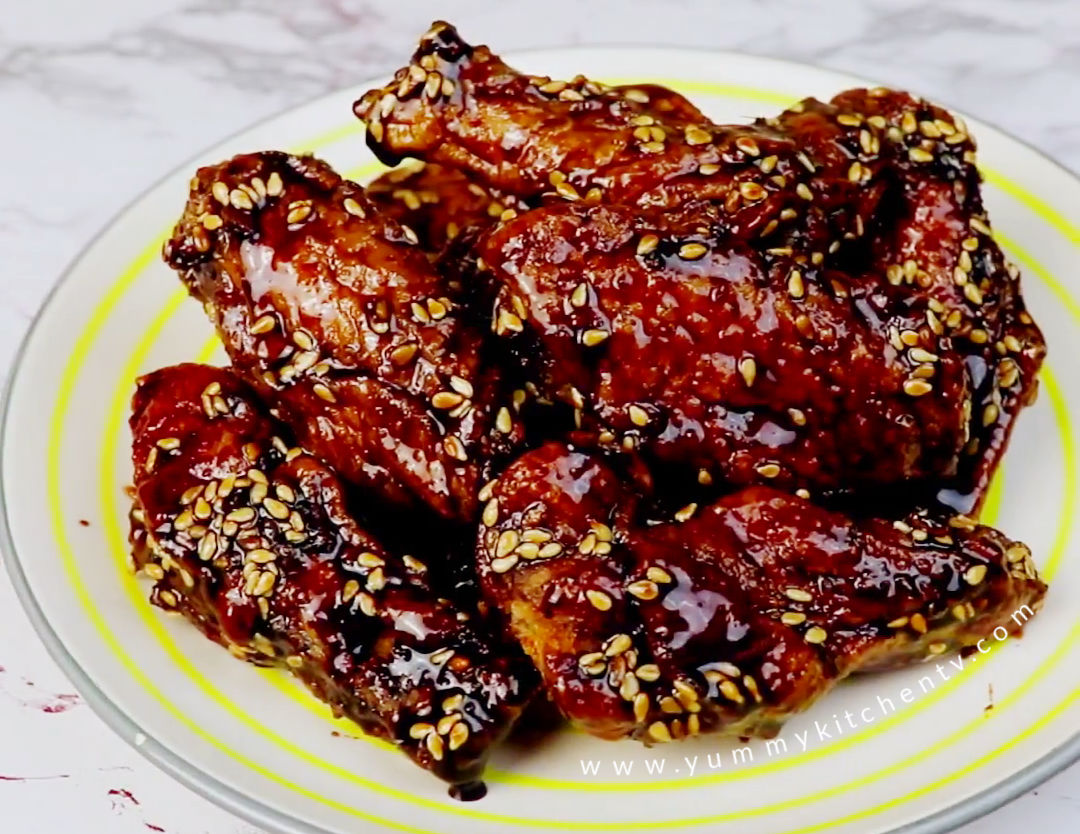 Teriyaki Chicken Wings - Yummy Kitchen