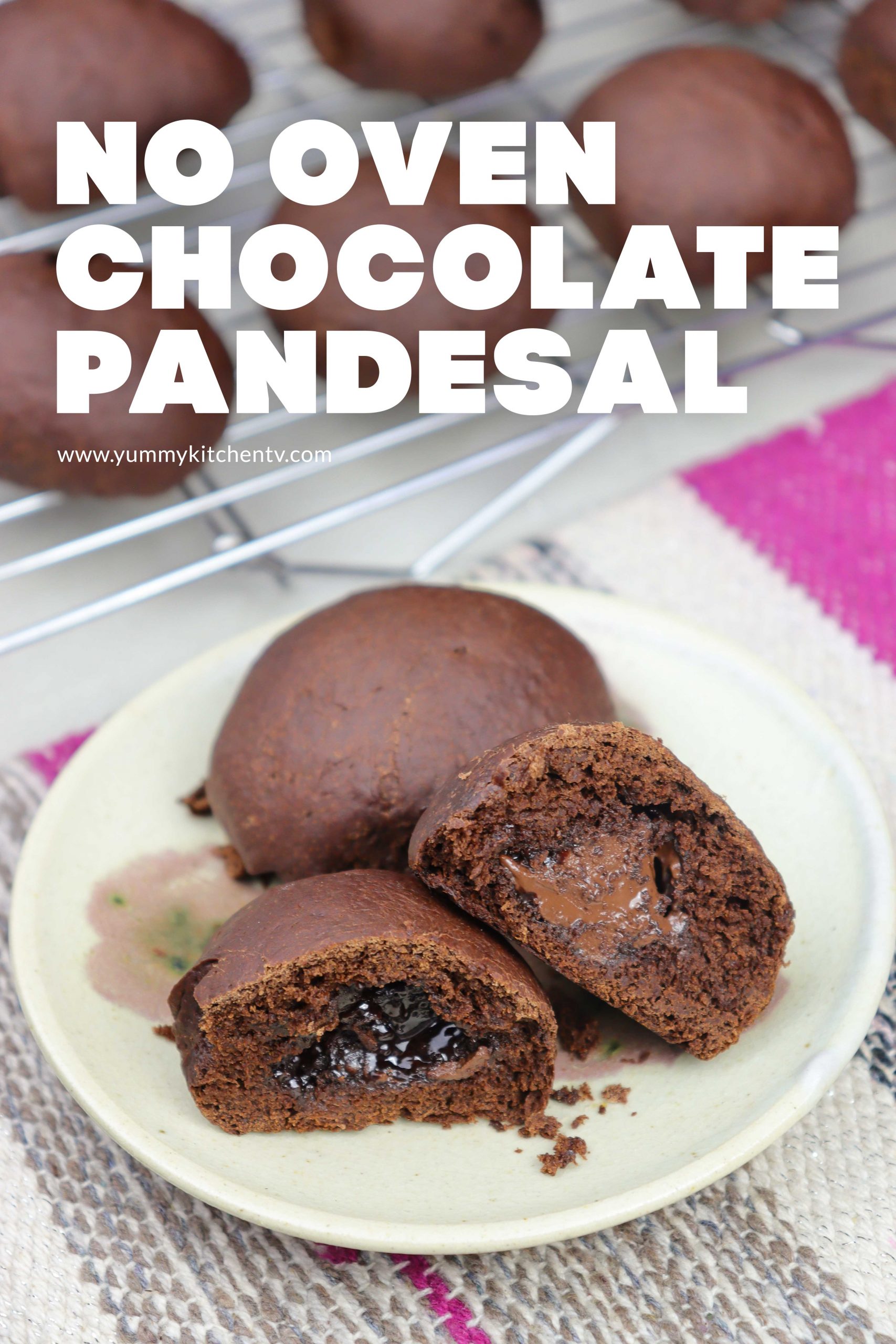 No Oven Chocolate Pandesal - balanced sweetness-Yummy Kitchen