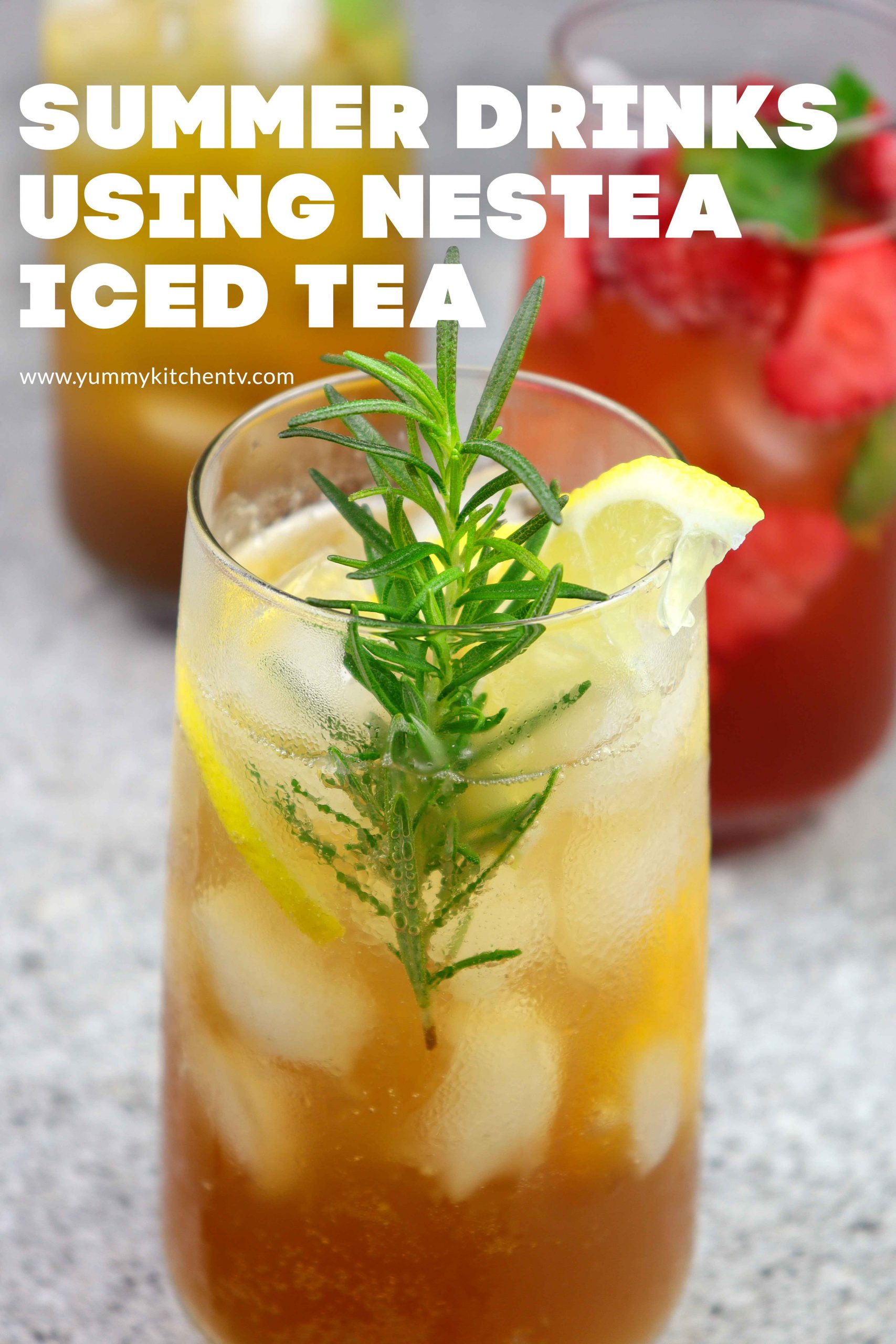 Simple Summer Drinks-summer refreshers-Yummy Kitchen