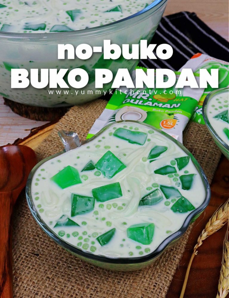Buko Pandan (No Buko) - Yummy Kitchen