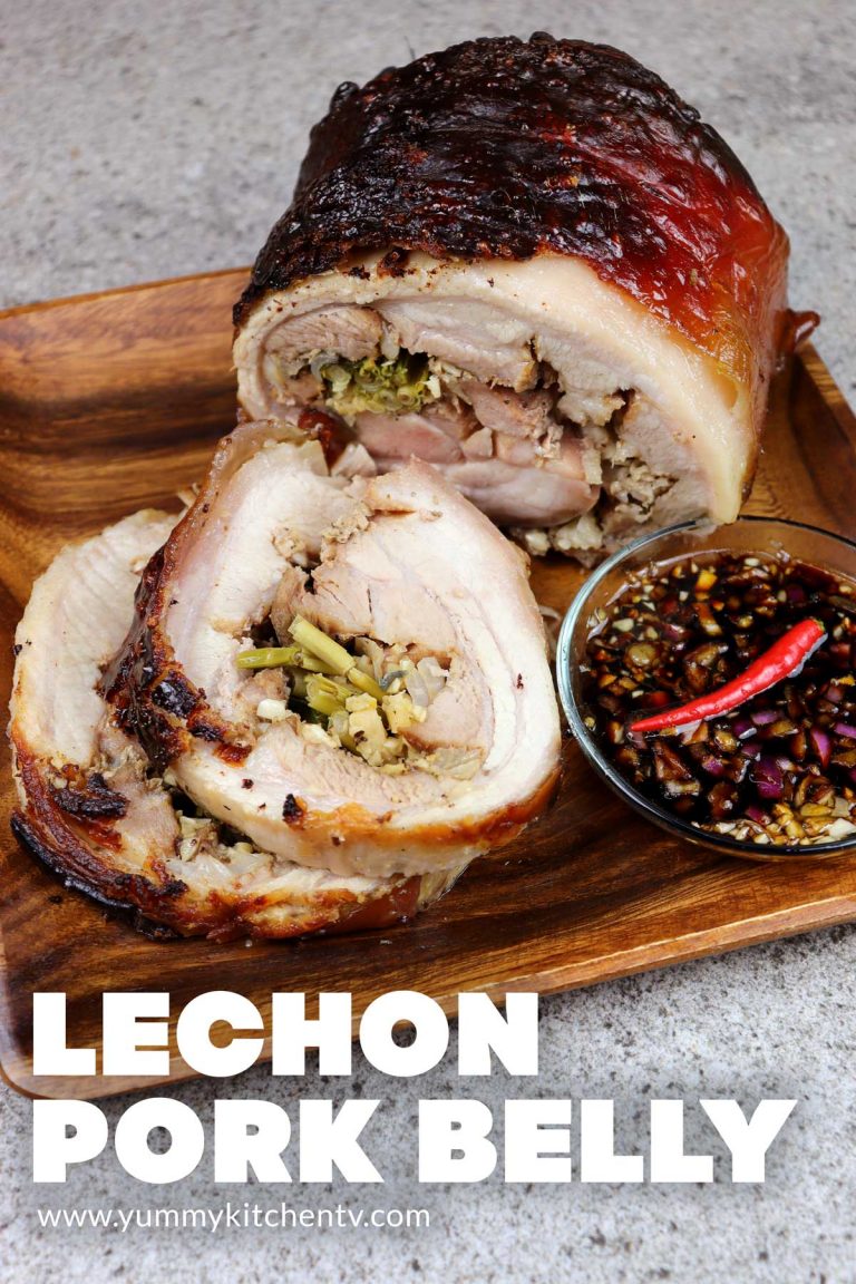 Lechon Pork Belly -crispy, savory, pact full of flavor- Yummy Kitchen