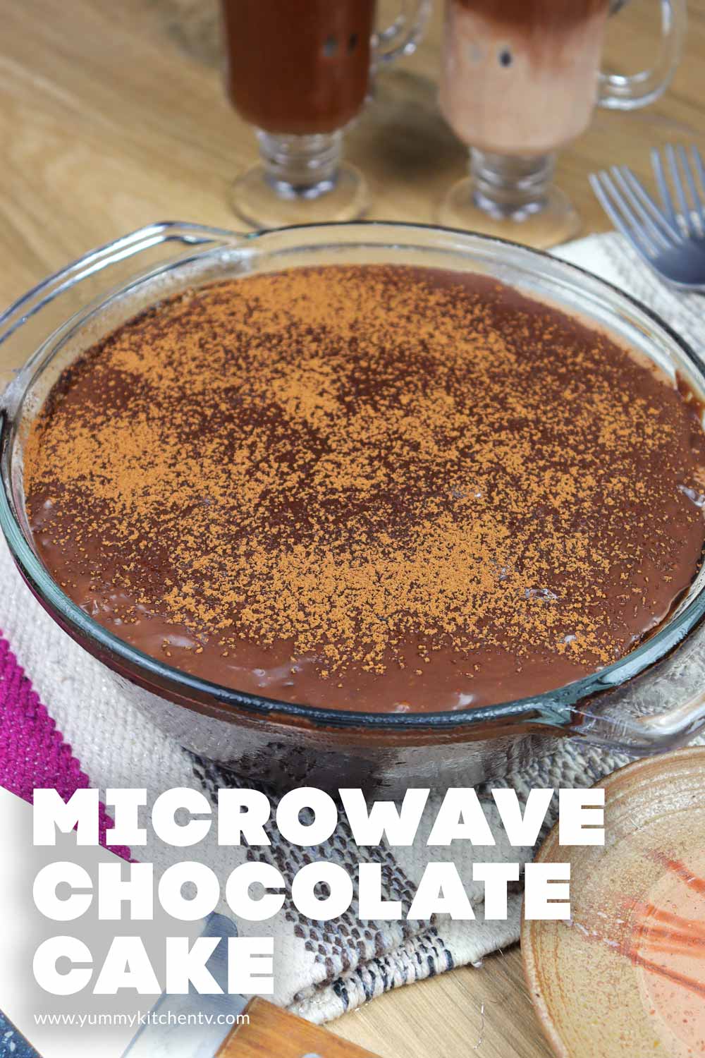 Microwave Chocolate Cake -made in just 5 minutes- Yummy Kitchen