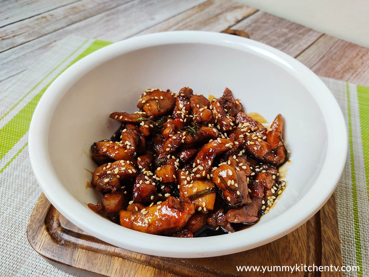 Easy Teriyaki Chicken in less than 10 minutes-Yummy Kitchen
