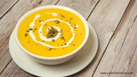 Creamy Kalabasa Soup (Squash soup) - Yummy Kitchen