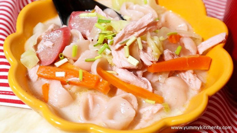 Creamy Chicken Sopas - a milky, sweet but homey soup- Yummy Kitchen