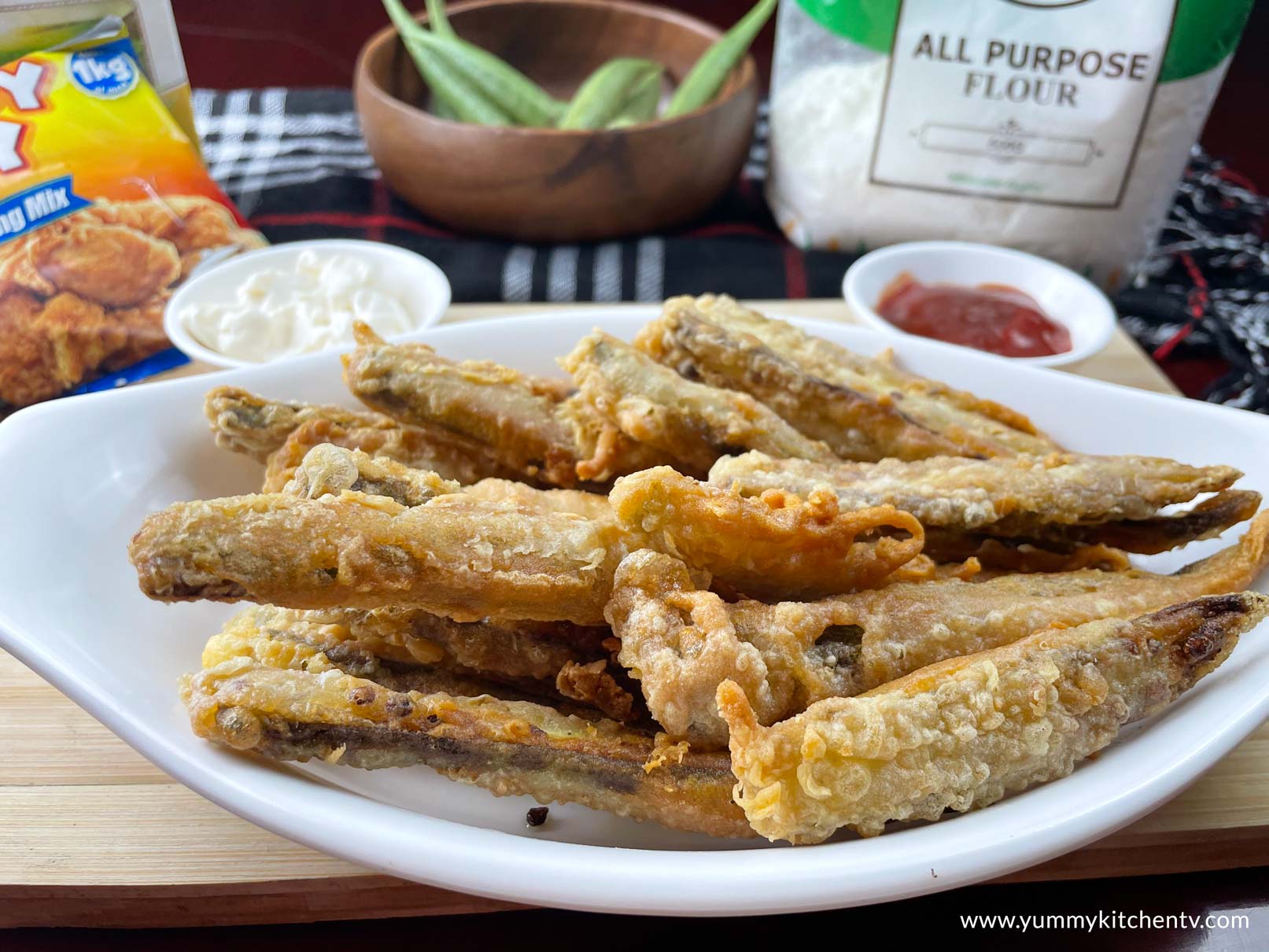 Crispy Okra- simple, easy, and delicious -Yummy Kitchen