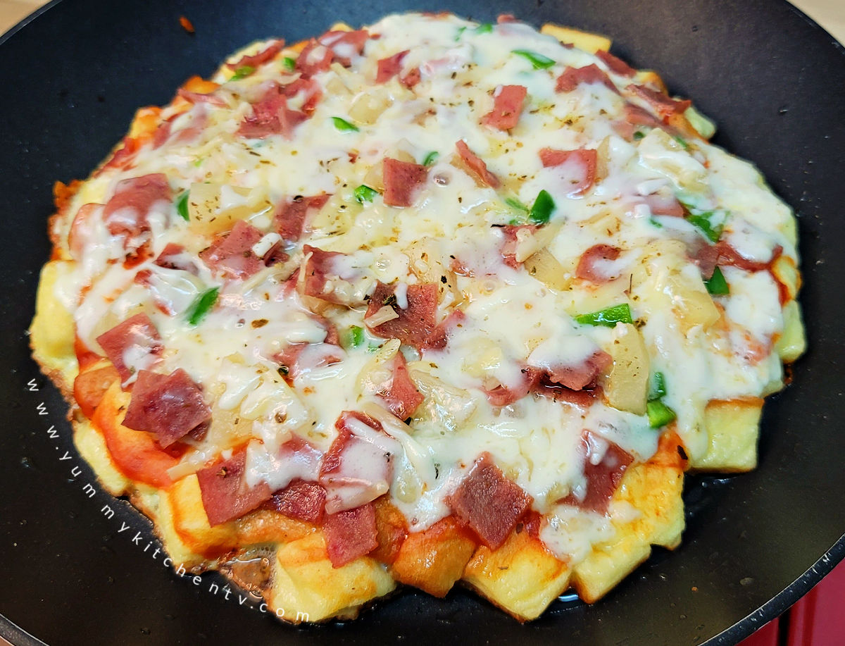 Bread Pizza Recipe - Yummy Kitchen