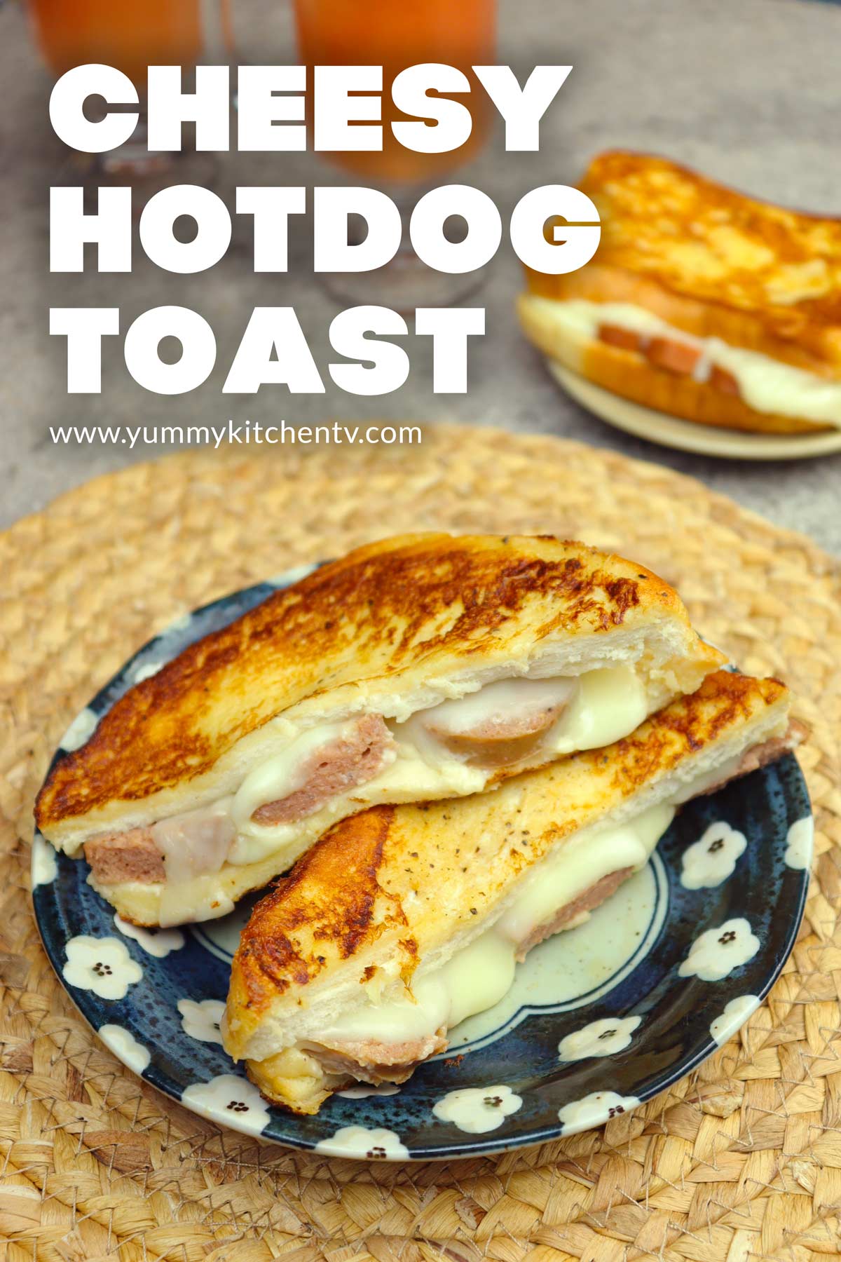 Cheesy Hot dog Toast -crispy, toasty, and cheesy- Yummy Kitchen