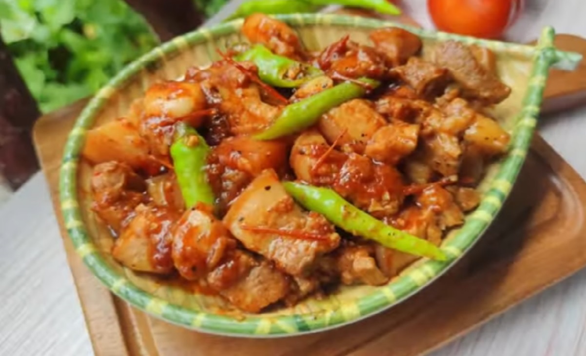 Pork Chop Steak Recipe or "Bistek Tagalog" - Yummy Kitchen