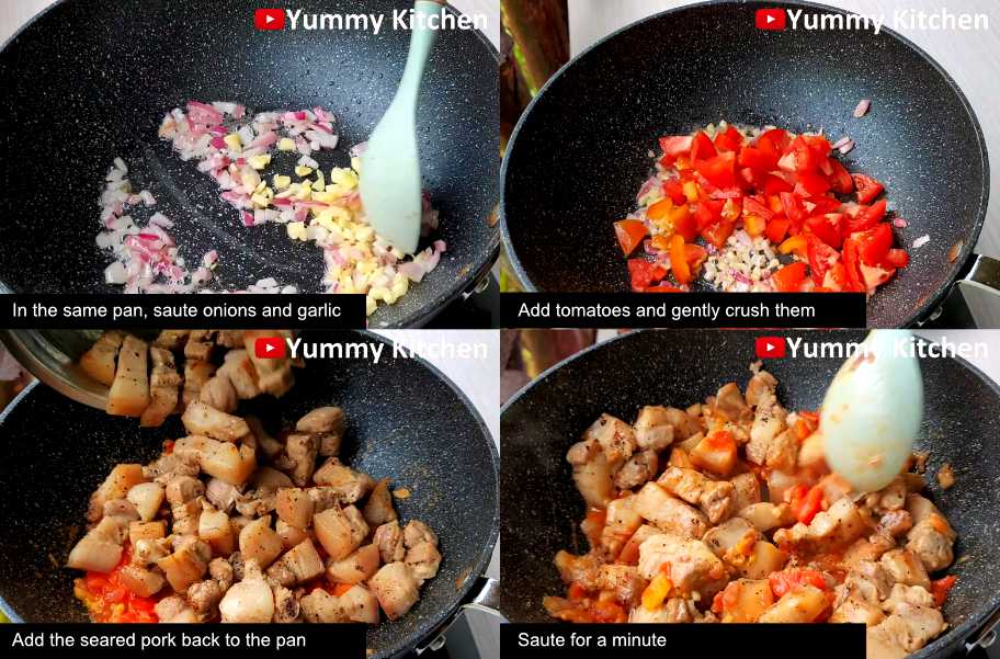 Kinamatisang Baboy (Filipino Pork Soup with Tomatoes) - Yummy Kitchen