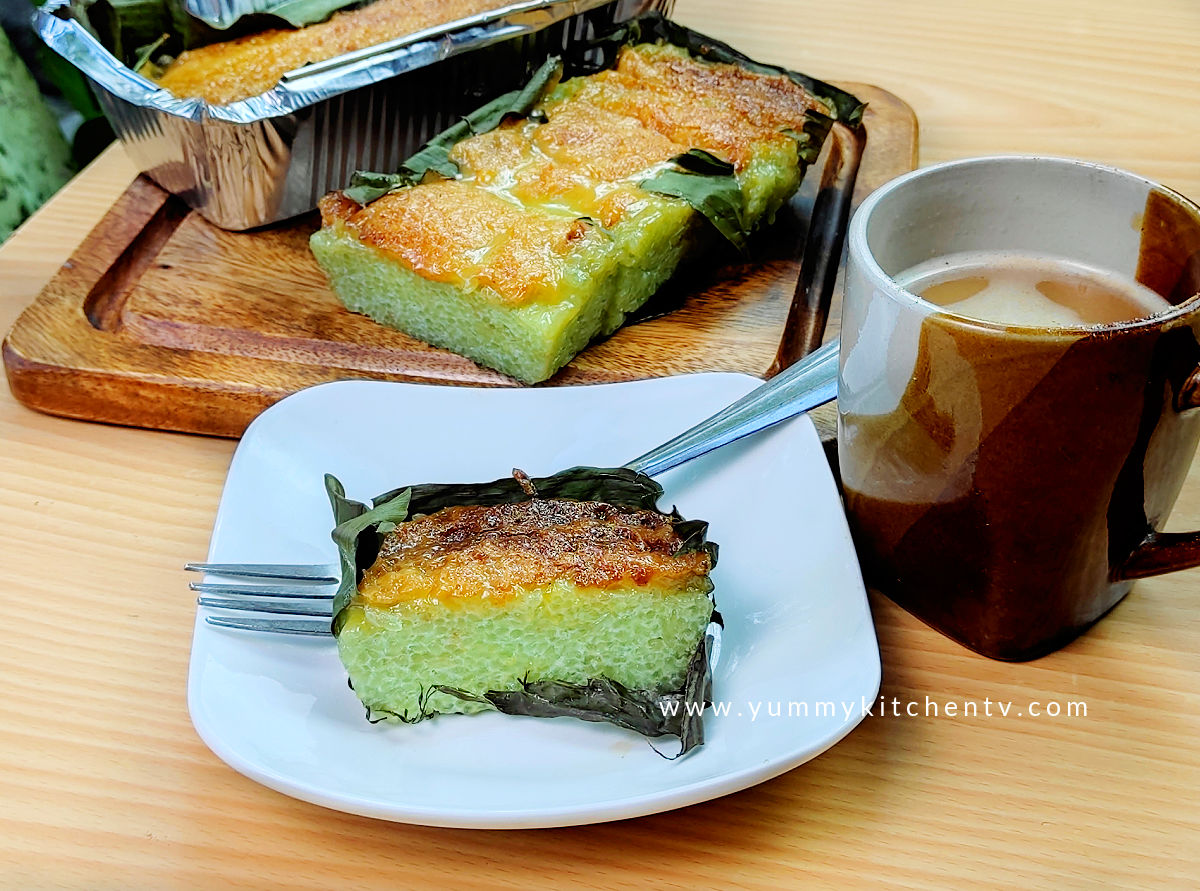 Biko Pandan de Yema - Yummy Kitchen