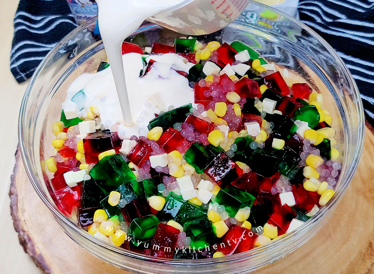 Corn Jelly Dessert - Yummy Kitchen