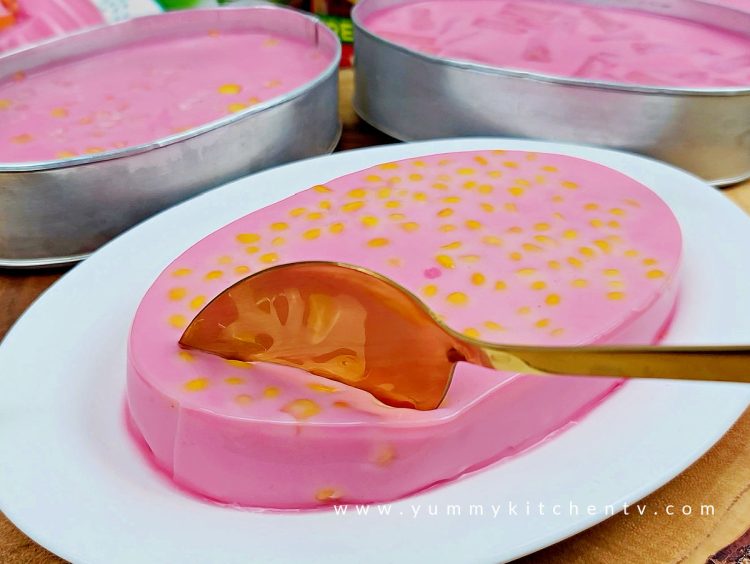 Fruit Jelly Recipe - A Colorfully Creamy Dessert - Yummy Kitchen