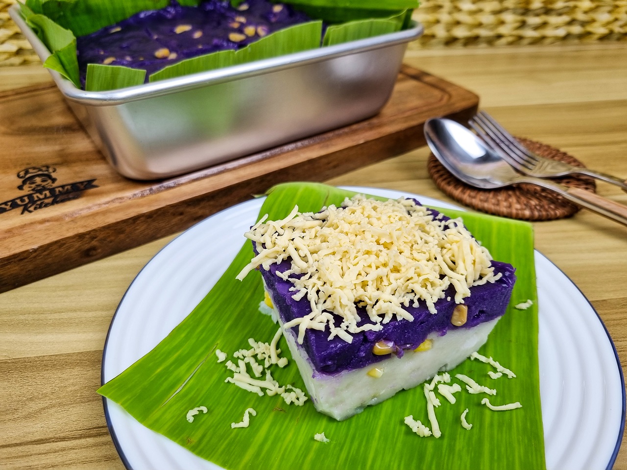 Ube Maja Blanca - Yummy Kitchen