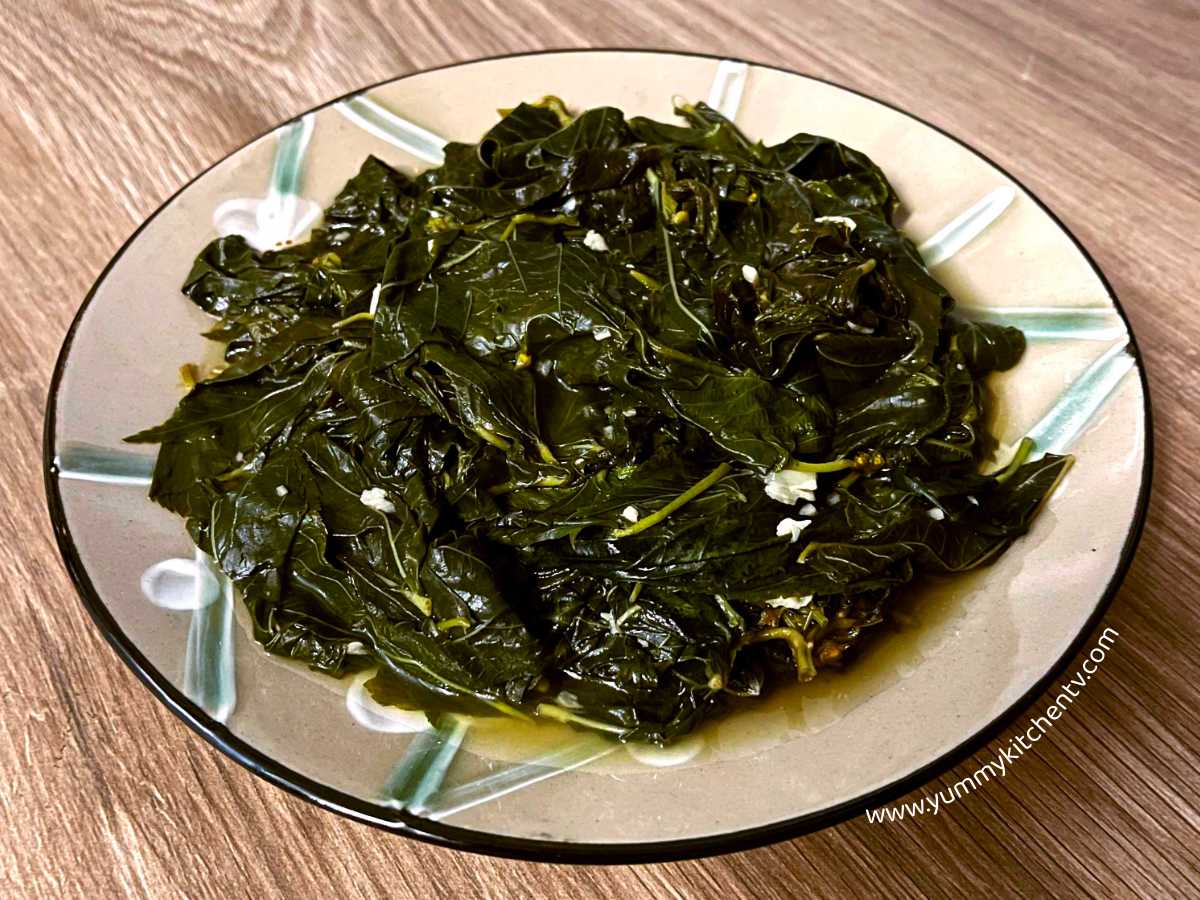 The leafy and sticky Saluyot (Nalta Jute) - Yummy Kitchen