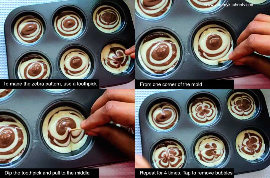 Mini Zebra Cake - A sweet swirl of Delight - Yummy Kitchen