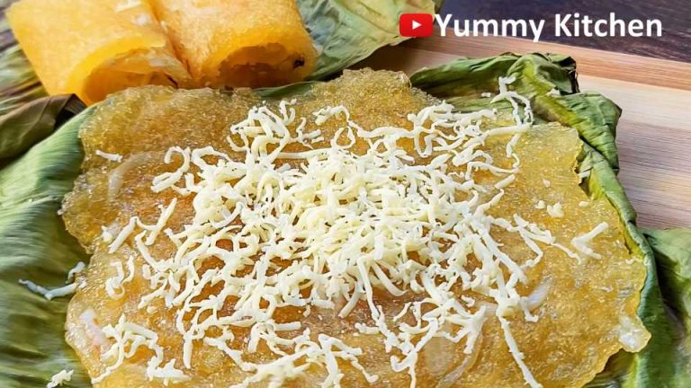 Sinalab - A traditional Chewy Filipino Cassava Pancake - Yummy Kitchen