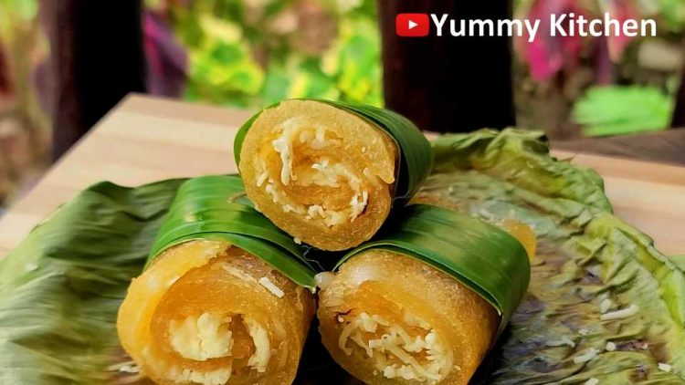 Sinalab - A traditional Chewy Filipino Cassava Pancake - Yummy Kitchen