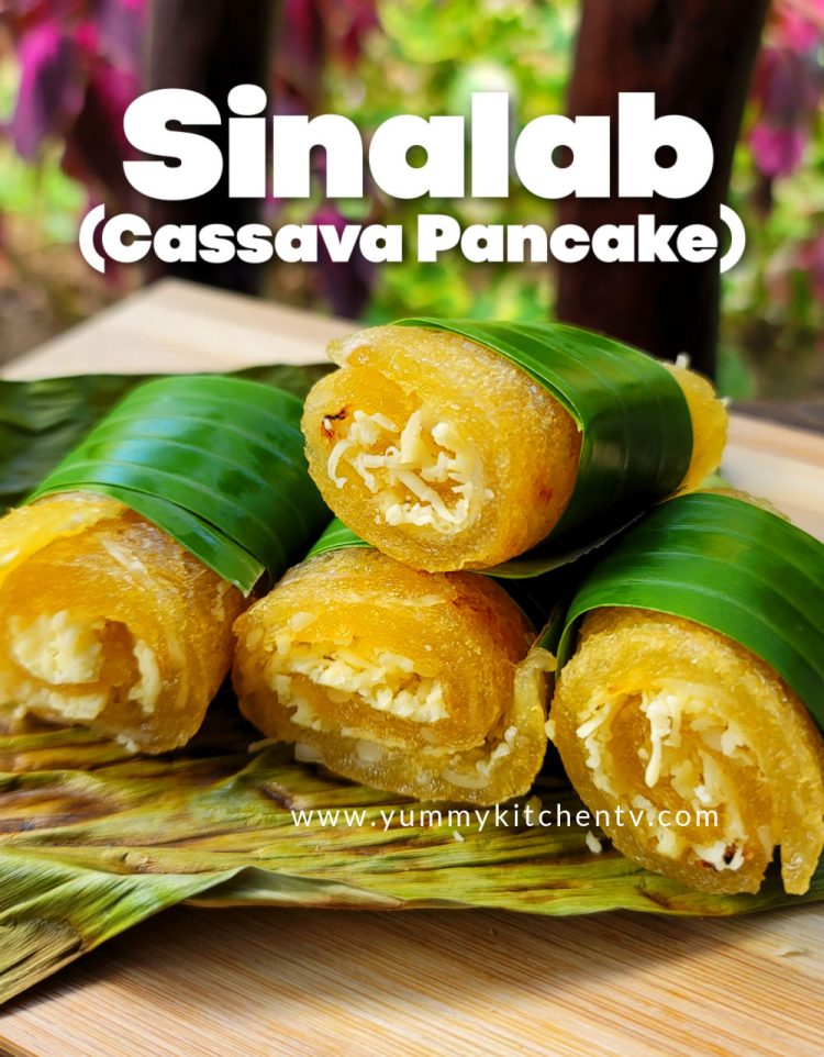 Sinalab - A traditional Chewy Filipino Cassava Pancake - Yummy Kitchen