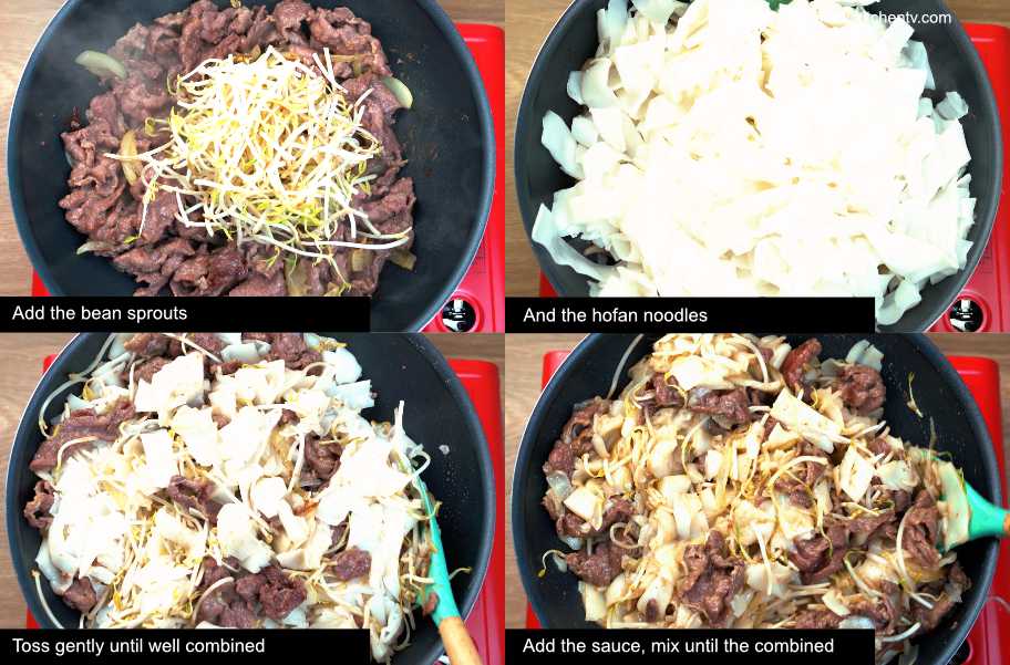 Beef Hofan - A Satisfyingly Filling Beef Noodle dish - Yummy Kitchen