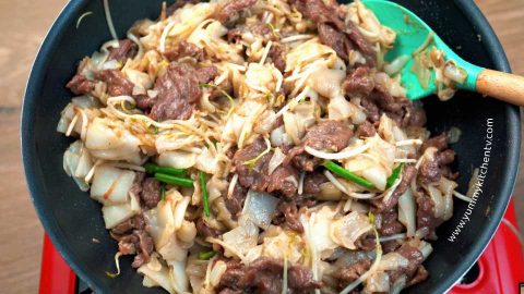 Beef Hofan - A Satisfyingly Filling Beef Noodle dish - Yummy Kitchen