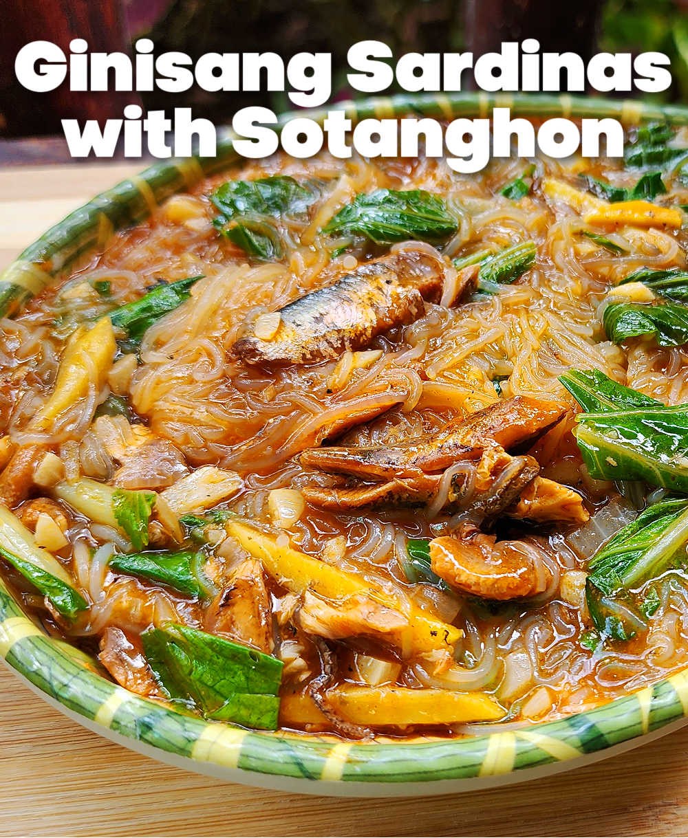 Ginisang Sardinas with Sotanghon - A Yummy Budget Friendly dish - Yummy Kitchen