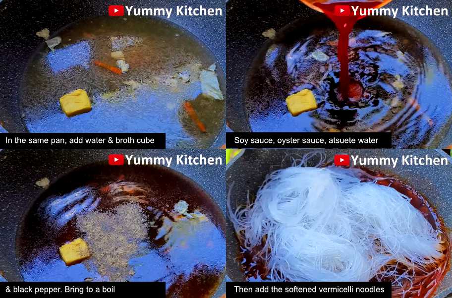 Pancit Sotanghon - A Colorful Filipino Glass Noodle dish - Yummy Kitchen