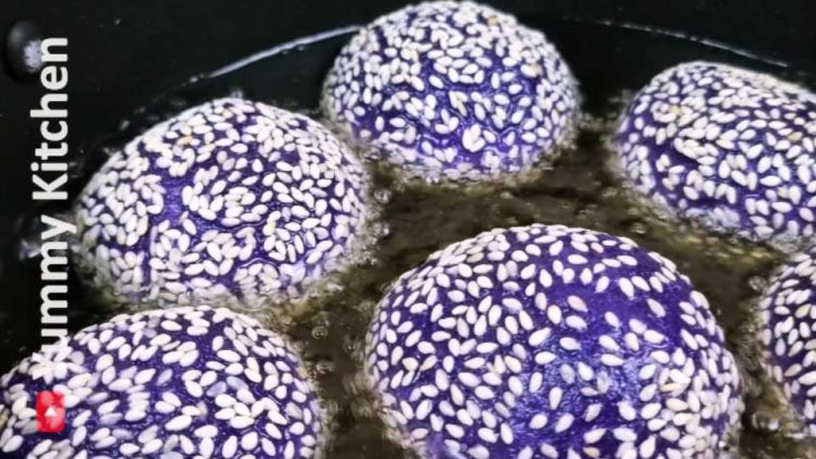 Ube Cheese Buchi Recipe - A Sweet Cheesy Purple Rice Cake - Yummy Kitchen