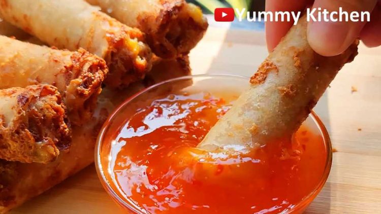 Cheesy Tuna Lumpia - An Instant Crispy Cheesy Snack - Yummy Kitchen