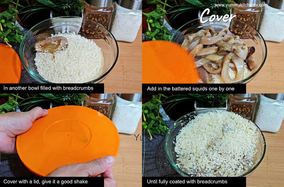 Calamari - Fried Breaded Squid Rings - Yummy Kitchen