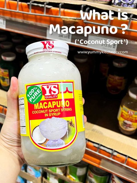 Macapuno ( or "Coconut sport" in English ) - Yummy Kitchen