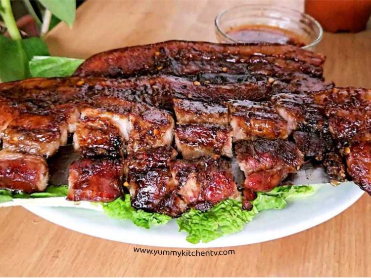 Oven Grilled Liempo - An Easier Way to 'Grill' Pork at Home - Yummy Kitchen
