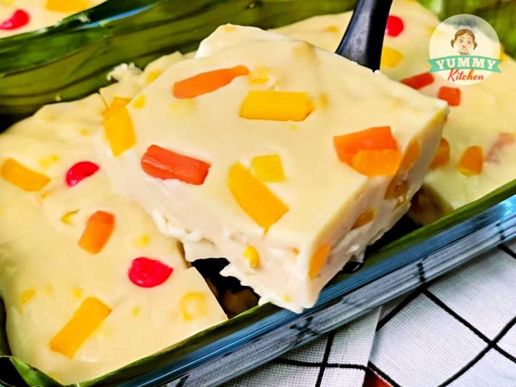 Fruity Maja Blanca Recipe - The Filipino version of panna cotta - Yummy ...