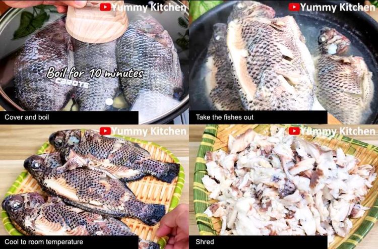 Kinunot na Tilapia - Filipino Coconut Stewed Tilapia - Yummy Kitchen