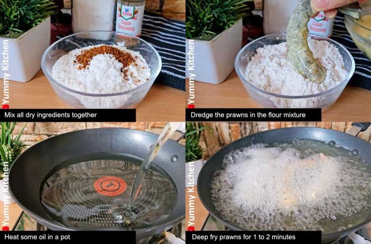 Fried Prawns Recipe - Crunchy Seafood Delight - Yummy Kitchen
