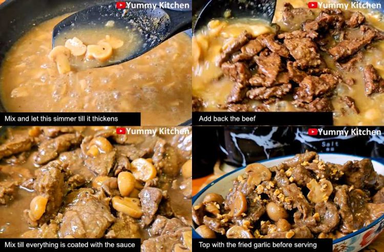Garlic Pepper Beef ( ala Jollibee ) - Yummy Kitchen