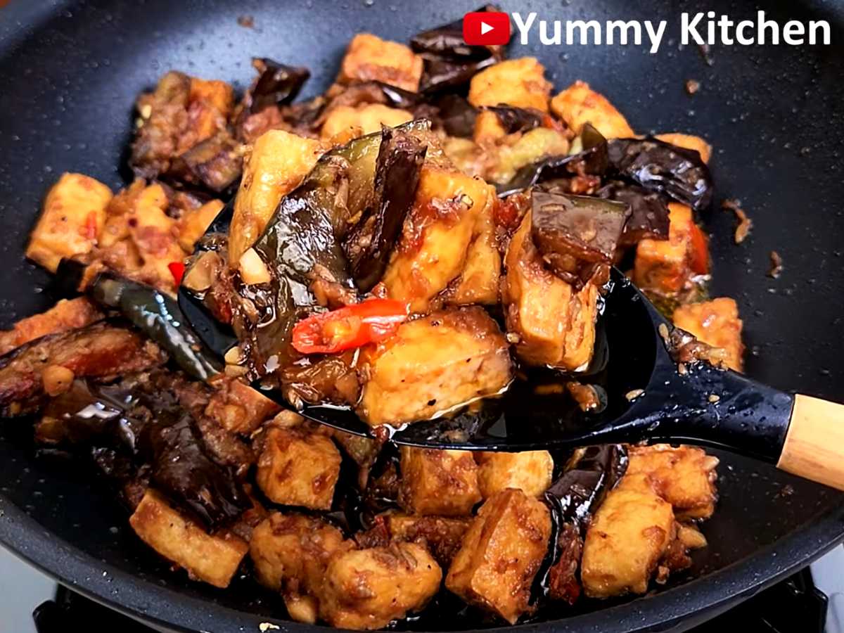 Binagoongang Tokwa at Talong ( Filipino Sautéed Tofu & Eggplant ...