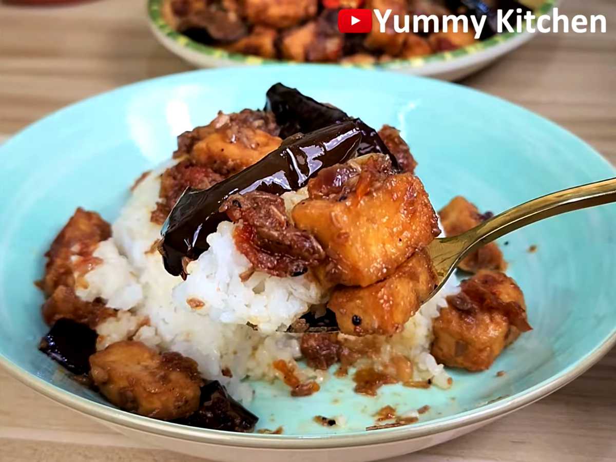 Binagoongang Tokwa at Talong ( Filipino Sautéed Tofu & Eggplant ...