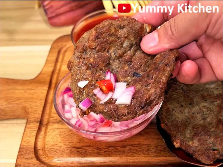 Puso ng Saging Burger Patties ( Banana Heart Burgers ) - Yummy Kitchen