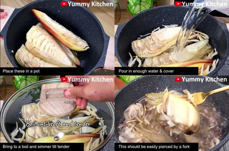 Puso ng Saging Burger Patties ( Banana Heart Burgers ) - Yummy Kitchen