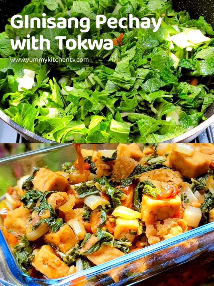 Ginisang Pechay with Tokwa - A Savory Filipino Vegetarian Dish - Yummy ...