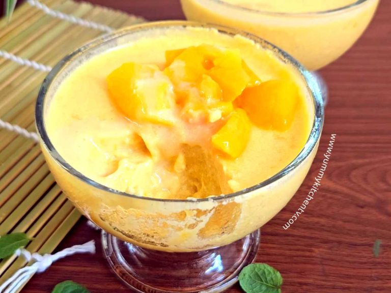 Mango Pudding - with just 4 Ingredients - Yummy Kitchen