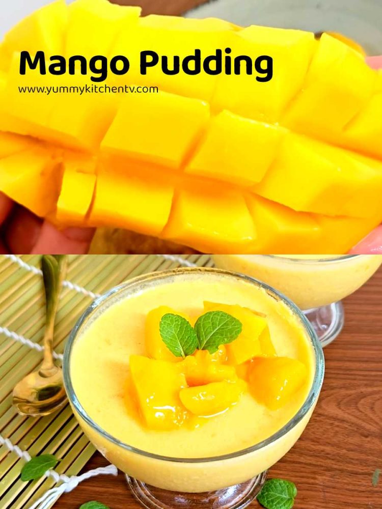 Mango Pudding - with just 4 Ingredients - Yummy Kitchen